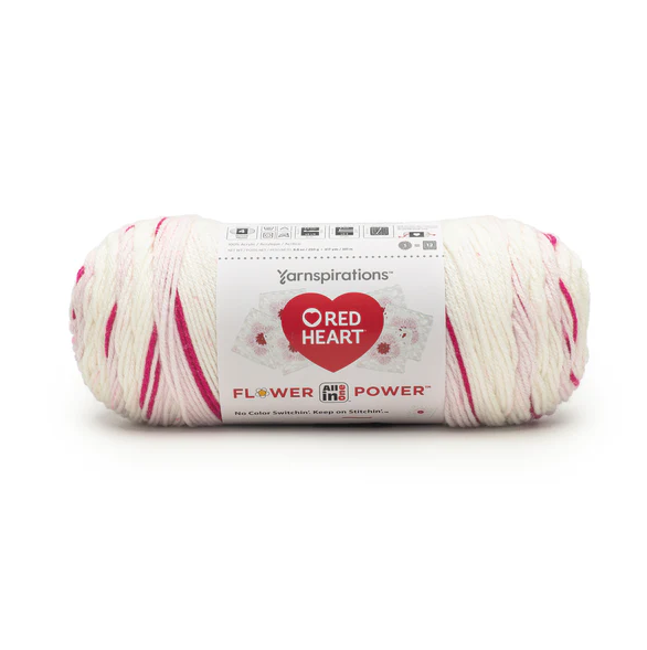 Red Heart Flower Power: Cherry Blossom – Color Pooling Crochet