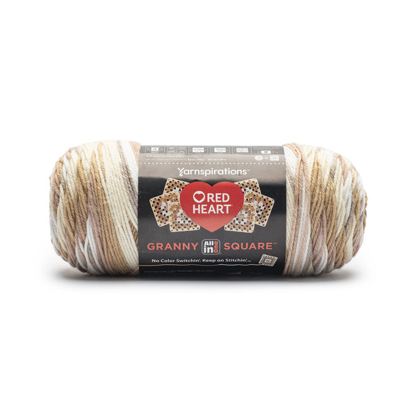 Red Heart Granny Square: Aran - Cream – Color Pooling Crochet