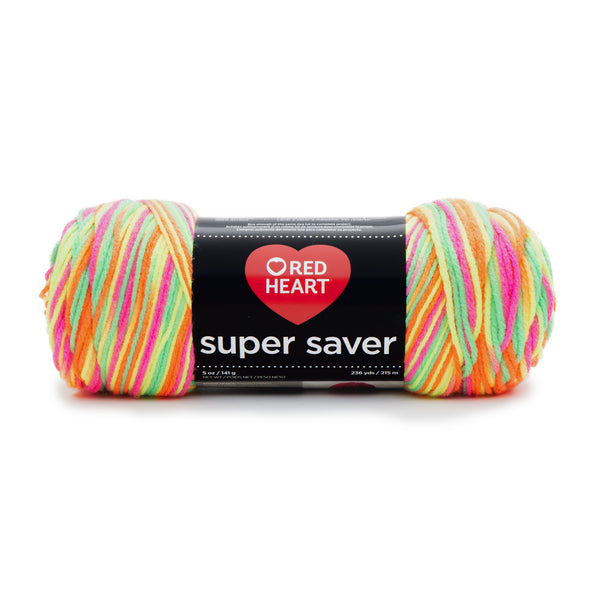 Red Heart Super Saver: Day Glow – Color Pooling Crochet