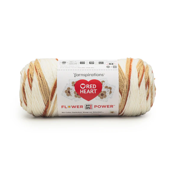Red Heart Flower Power: Dried Bouquet – Color Pooling Crochet