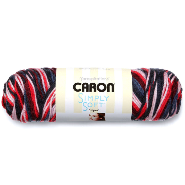 Caron Simply Soft Stripes: Golden Gate Bridge – Color Pooling Crochet