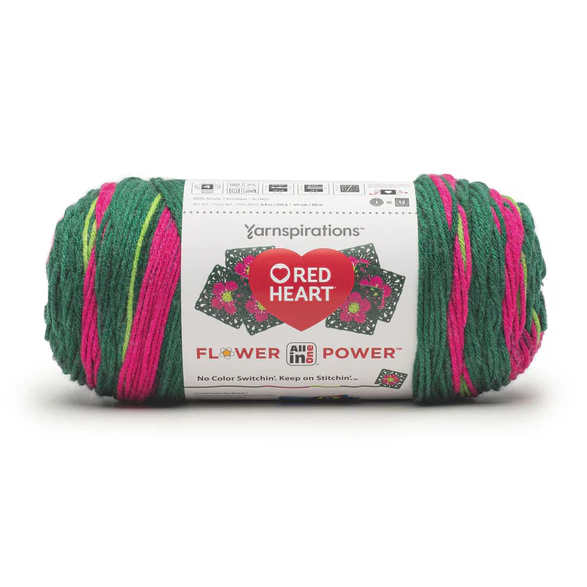 Red Heart Flower Power: Hyacinth Bucket – Color Pooling Crochet