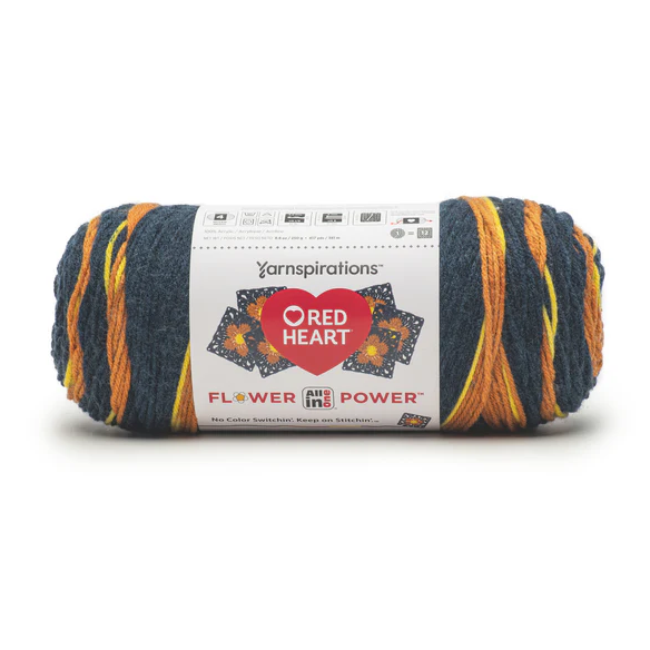 Red Heart Flower Power: Katelli Bronze – Color Pooling Crochet