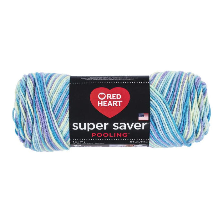 Red Heart Super Saver Pooling: Stillwater – Color Pooling Crochet
